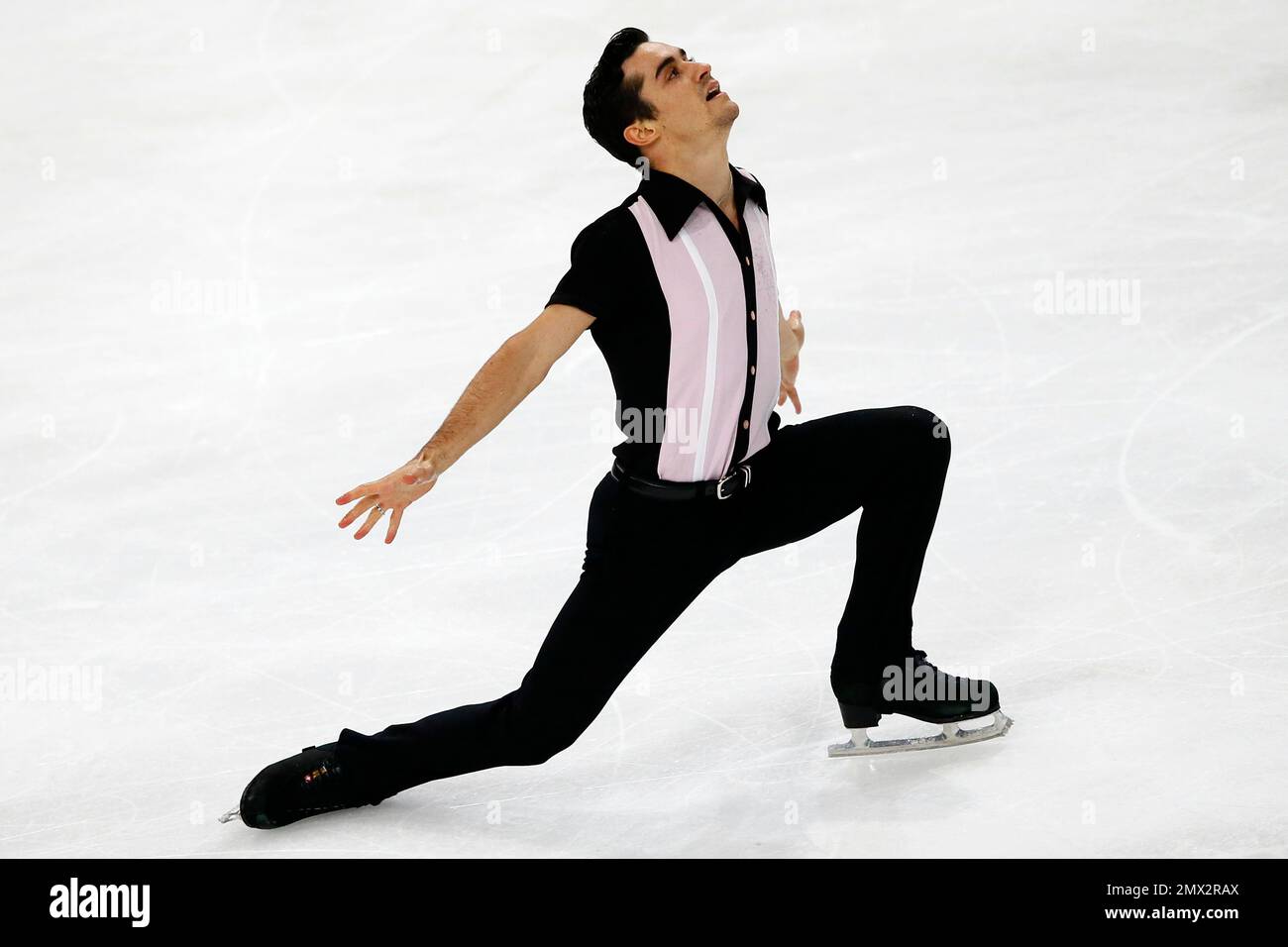 Javier Fernandez of Spain competes in the Men Free Skating Program ...