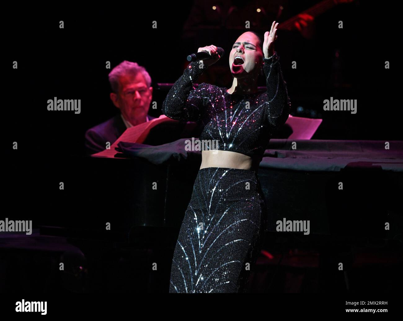 Fort Lauderdale FL, USA. 01st Feb, 2023. Pia Toscano performs during An ...