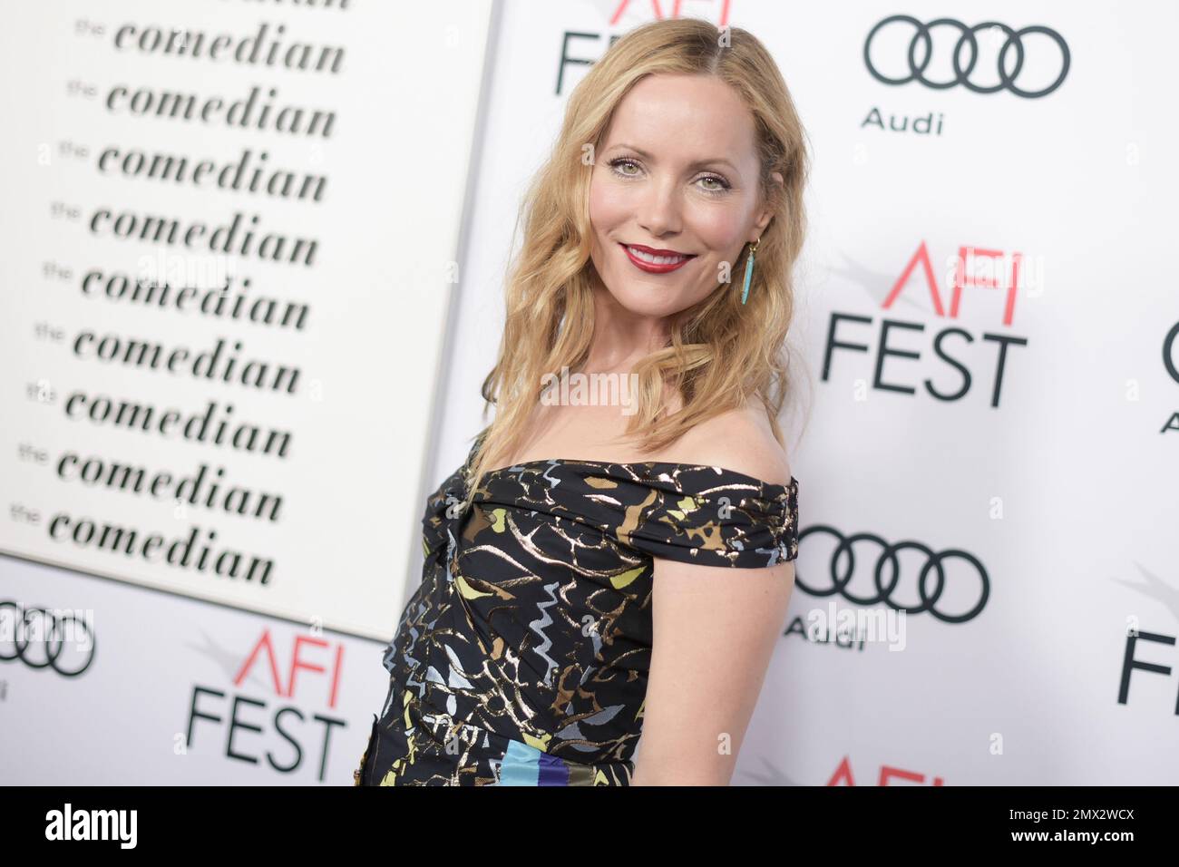 Leslie Mann attends the premier of "The Comedian" during the 2016 AFI ...