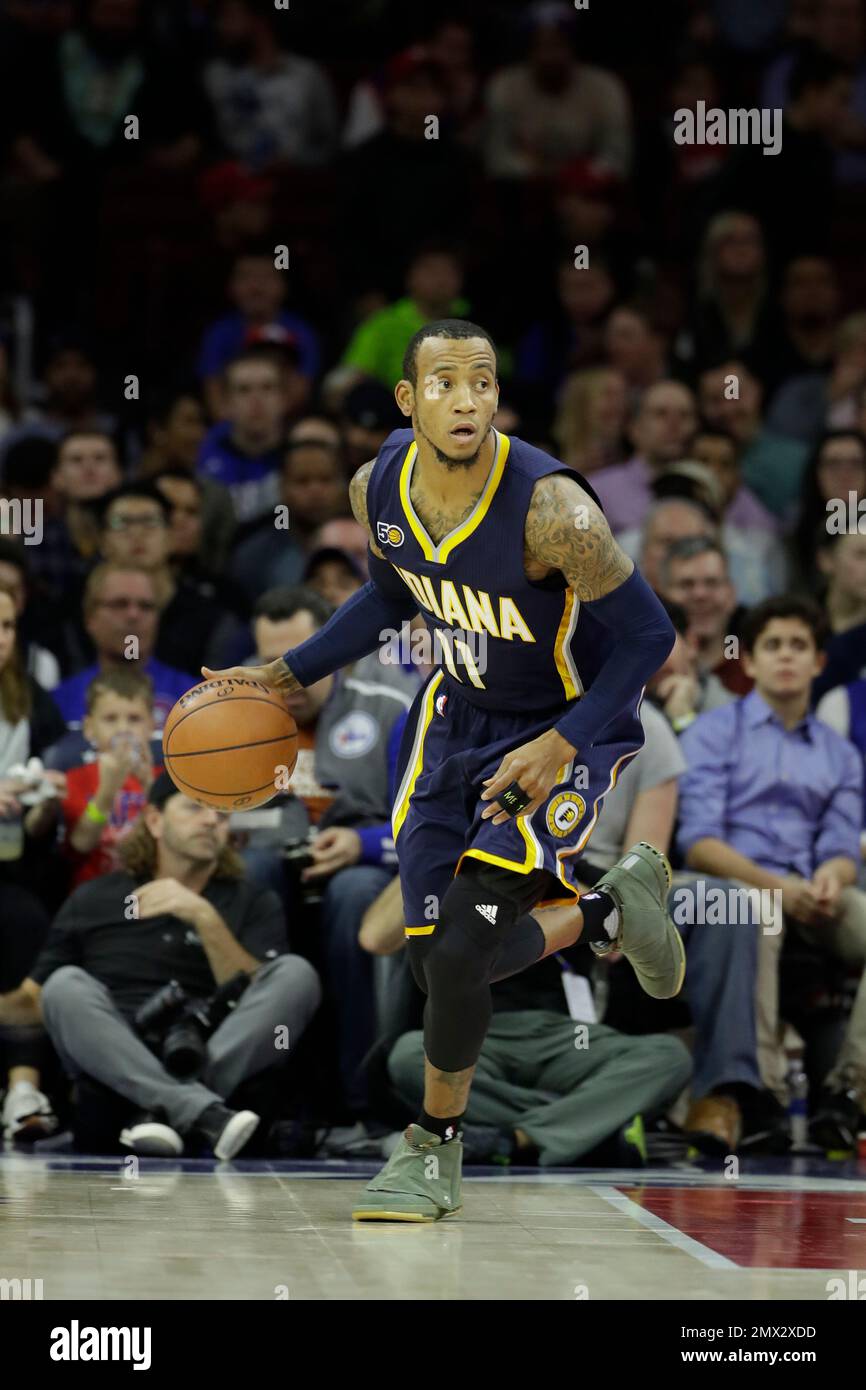 Indiana Pacers' Monta Ellis in action during an NBA basketball game ...