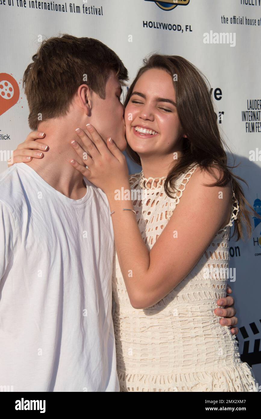 Alex Lange, left, and Bailee Madison arrive at the 31st annual Fort ...