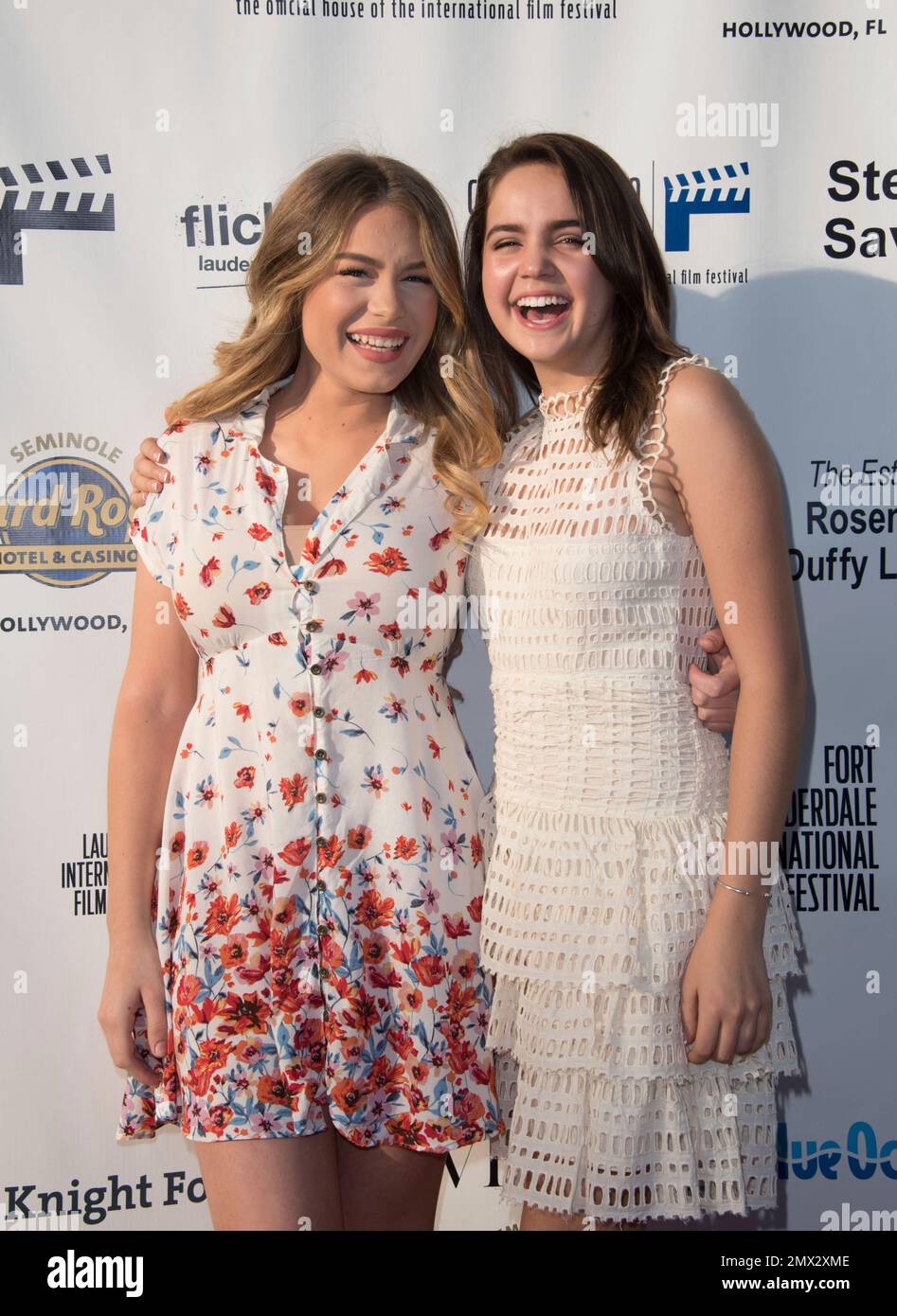 Bianca Matthews, left, and Bailee Madison arrive at the 31st annual Fort Lauderdale ...