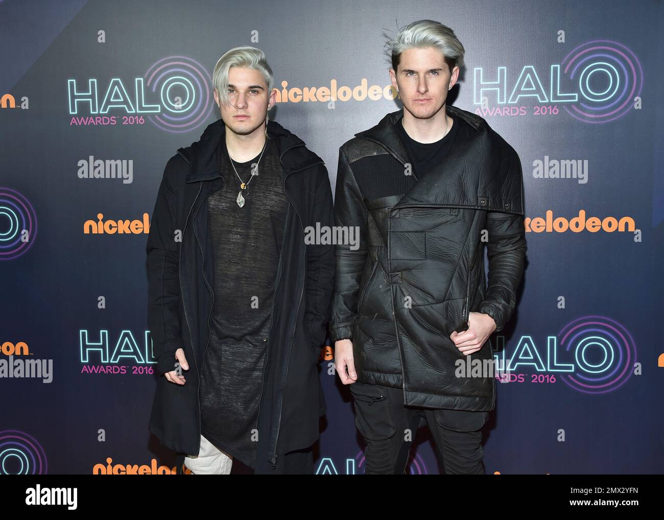 Kyle Tree, left, and Michael Trewartha of the musical group Grey attend ...