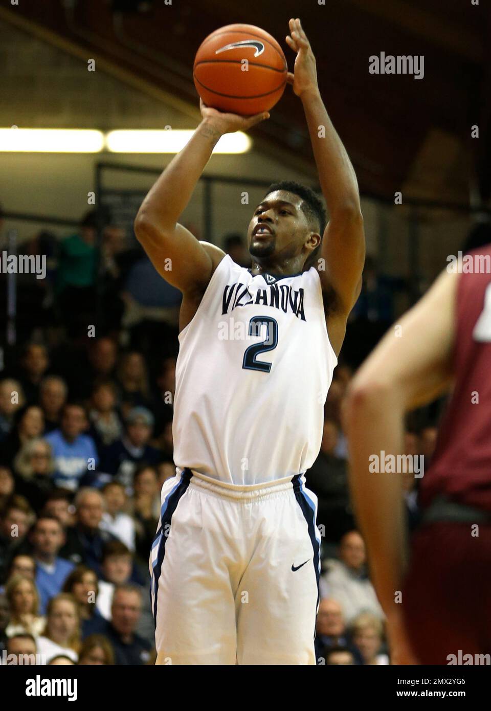 Villanova forward Kris Jenkins (2) takes a three-point shot in the ...