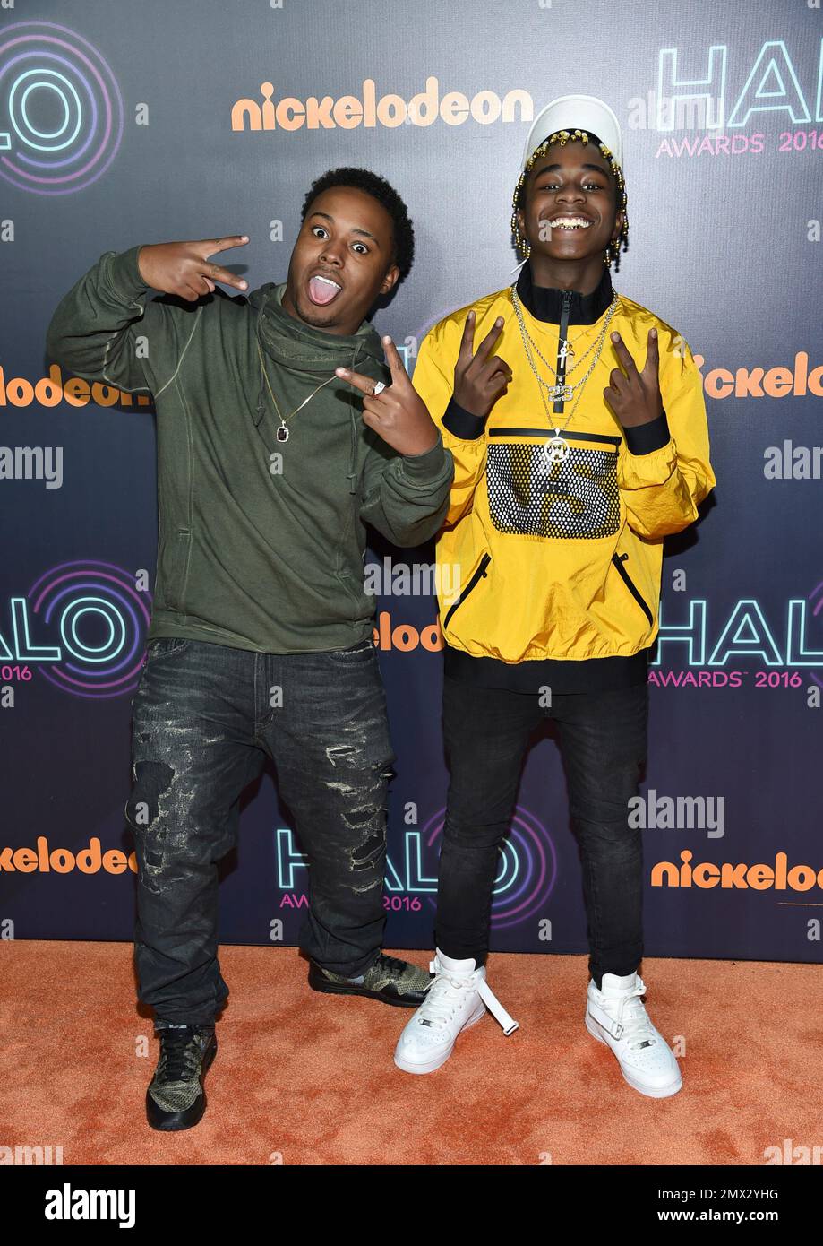 Detroit rap duo Zayion McCall, left, and Zay Hilfigerrr attend the 2016 ...