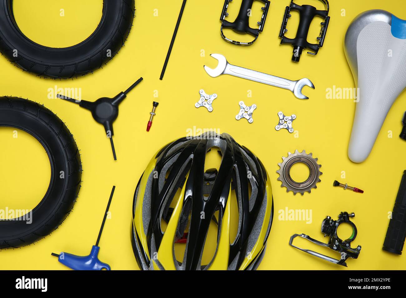 Modern bicycle and accessories shop with repair hi-res stock ...