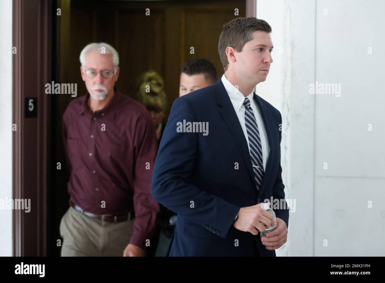 Ray Tensing arrives at court for his murder trial, Friday, Nov. 11 ...