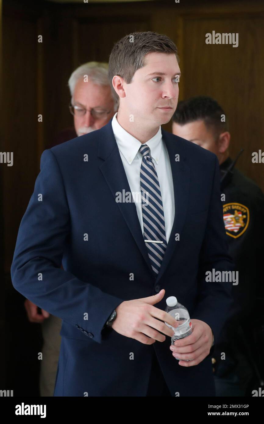 Ray Tensing arrives at court for his murder trial, Friday, Nov. 11 ...