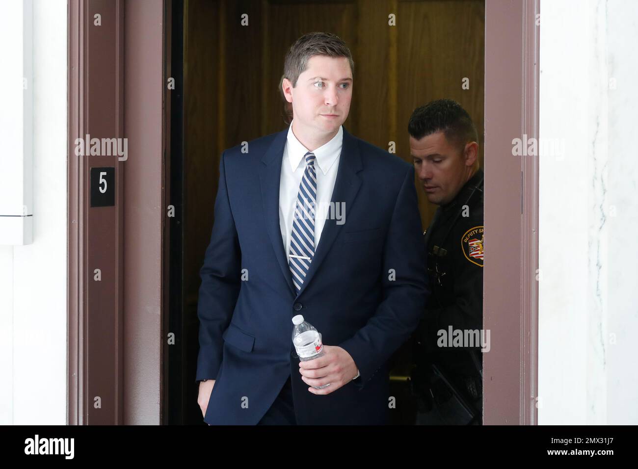 Ray Tensing arrives at court for his murder trial, Friday, Nov. 11 ...