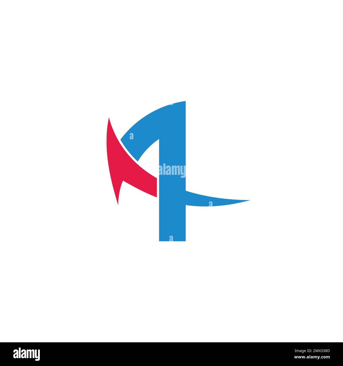 letter q abstract swoosh arrow overlap logo vector Stock Vector Image ...