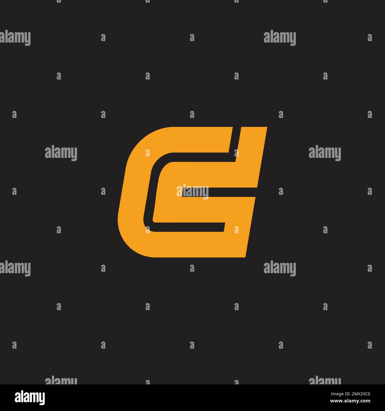 letter cd simple geometric line logo vector Stock Vector Image & Art ...