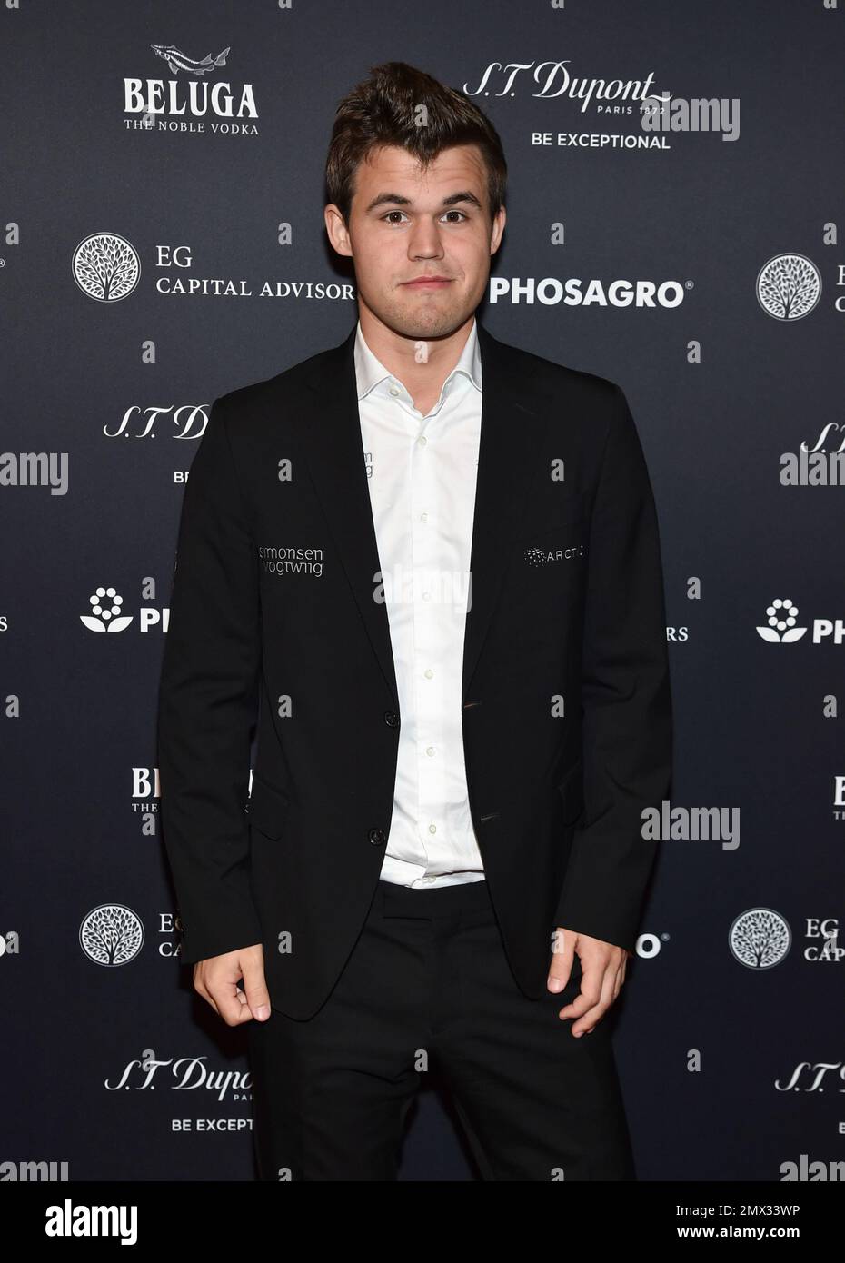 Chess champion Magnus Carlsen attends the World Chess Championship ...