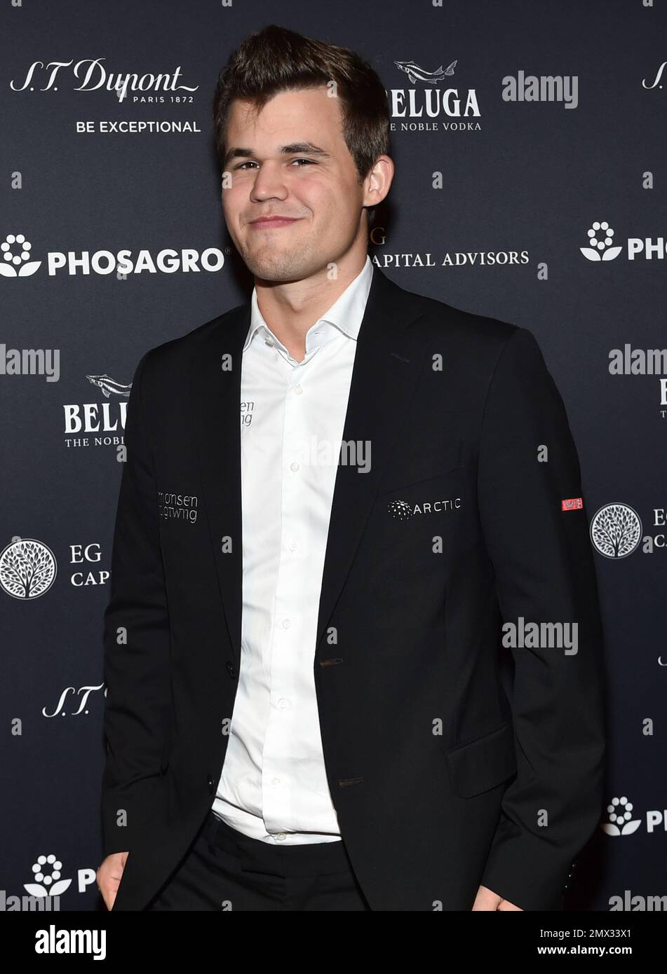 Chess champion Magnus Carlsen attends the World Chess Championship ...