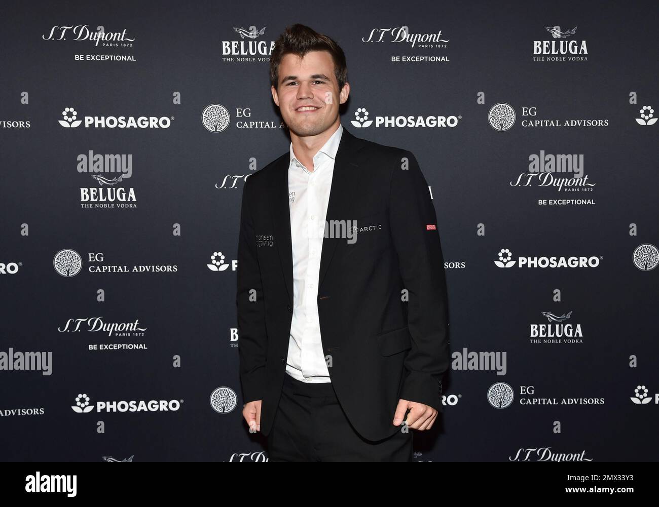 Chess champion Magnus Carlsen attends the World Chess Championship ...