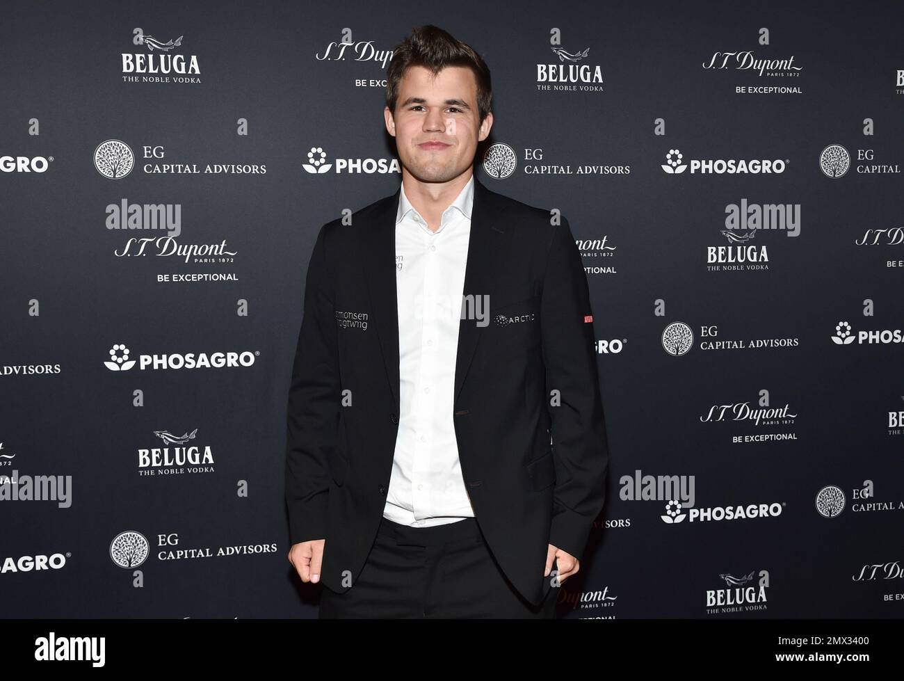 Chess champion Magnus Carlsen attends the World Chess Championship ...