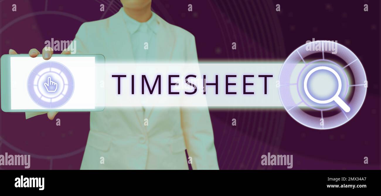 Inspiration showing sign Timesheet. Concept meaning graphical ...