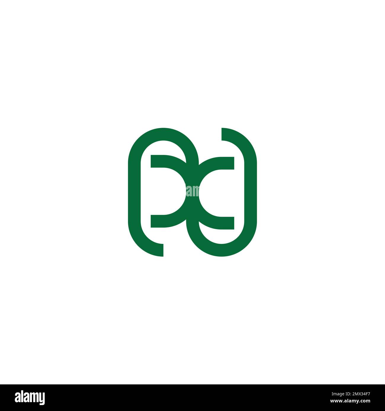 letter n green natural leaf branch abstract logo vector Stock Vector ...