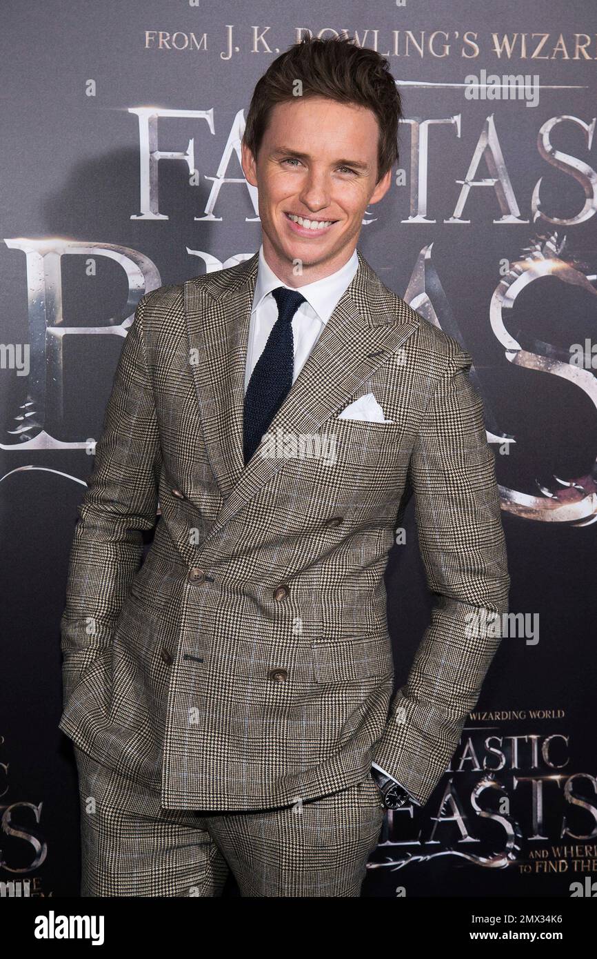 Eddie Redmayne attends the world premiere of "Fantastic Beasts and ...