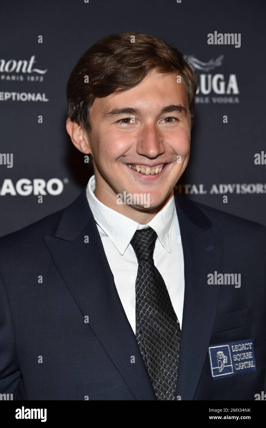 Chess grandmaster Sergey Karjakin attends the World Chess Championship ...