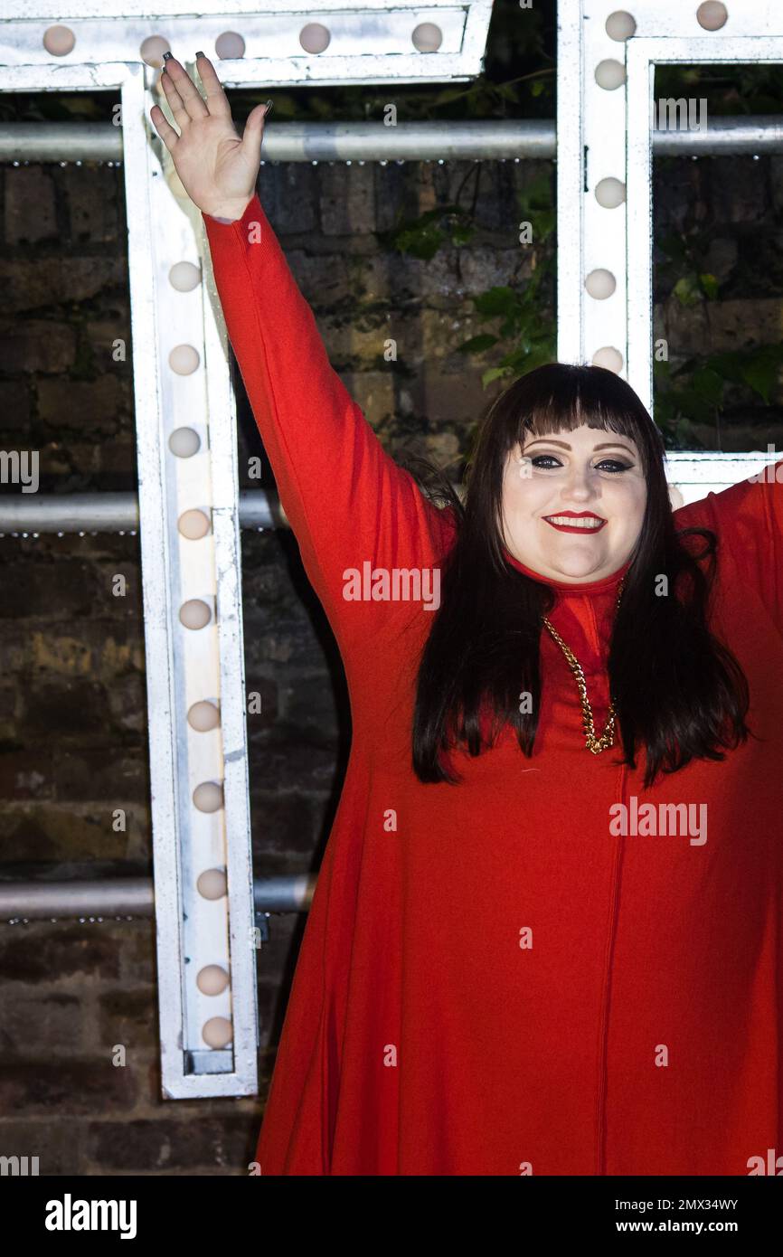 Beth Ditto poses for photographers upon arrival at the Stella McCartney ...