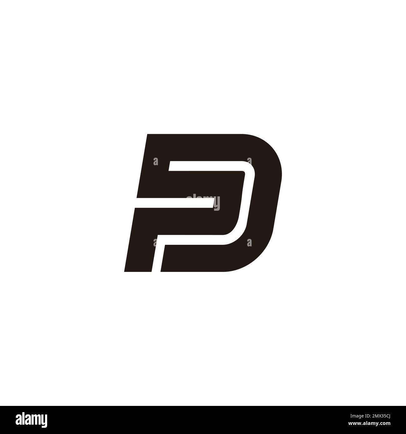 letter psd simple geometric line logo vector Stock Vector Image & Art ...