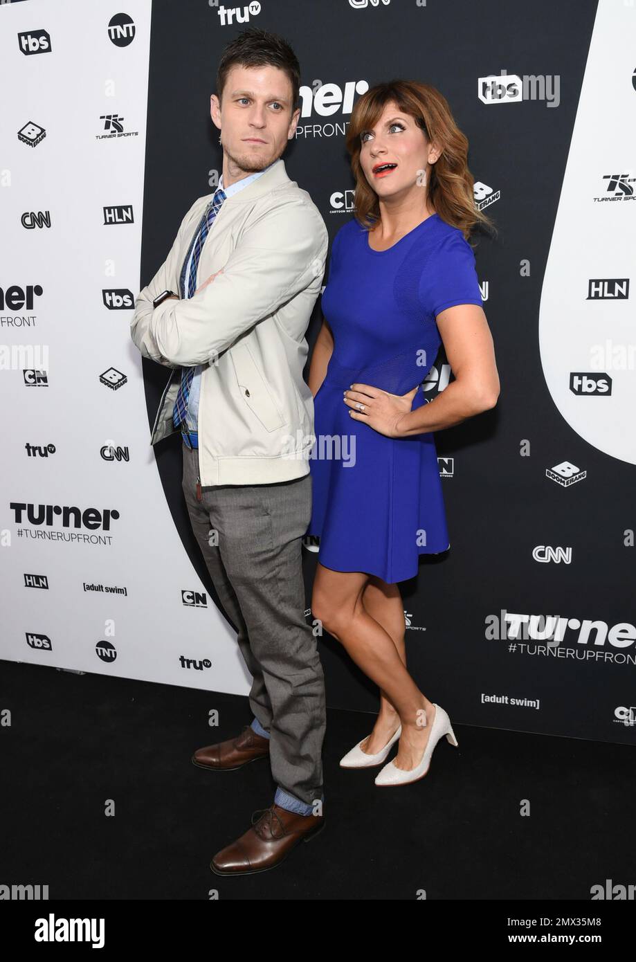 Kevin Pereira and Brooke Van Poppelen attend the Turner Network 2016 ...