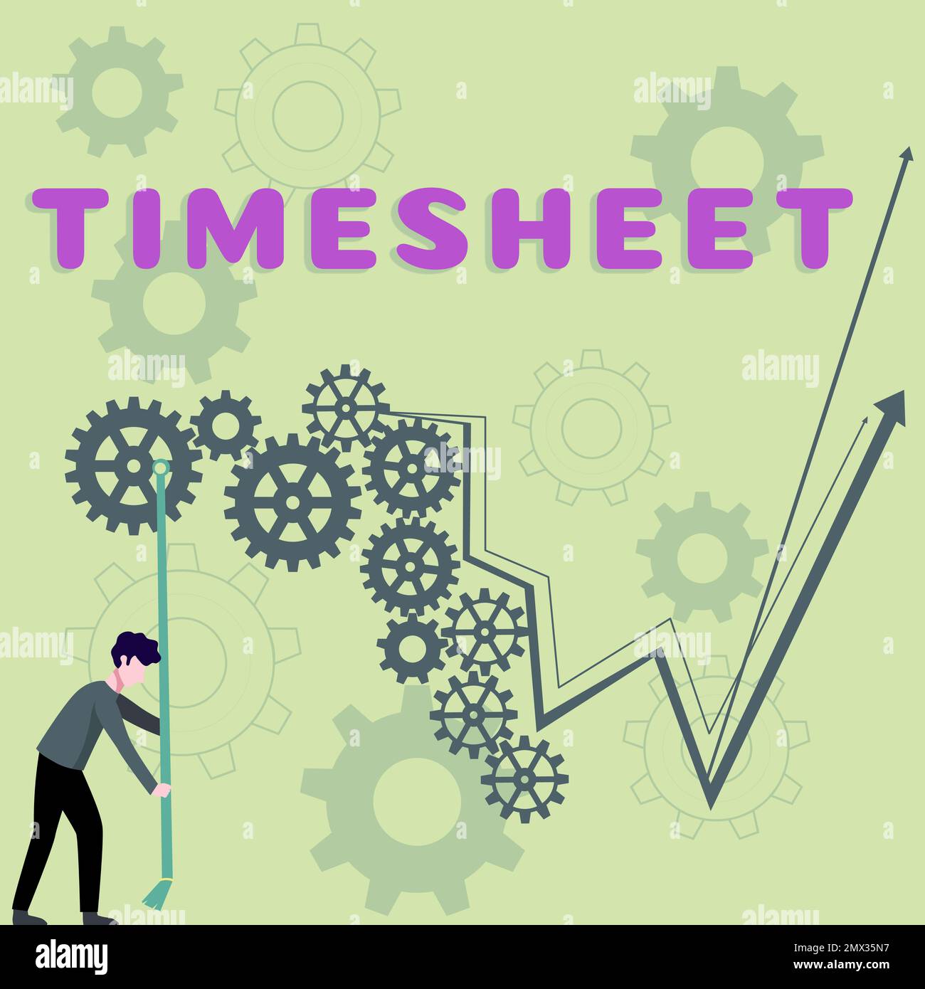 Writing Displaying Text Timesheet Business Showcase Graphical Representation Of Period Time On