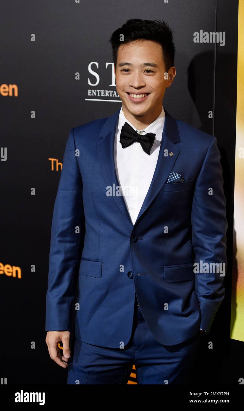 Hayden Szeto, a cast member in "Edge of Seventeen," poses at a special ...