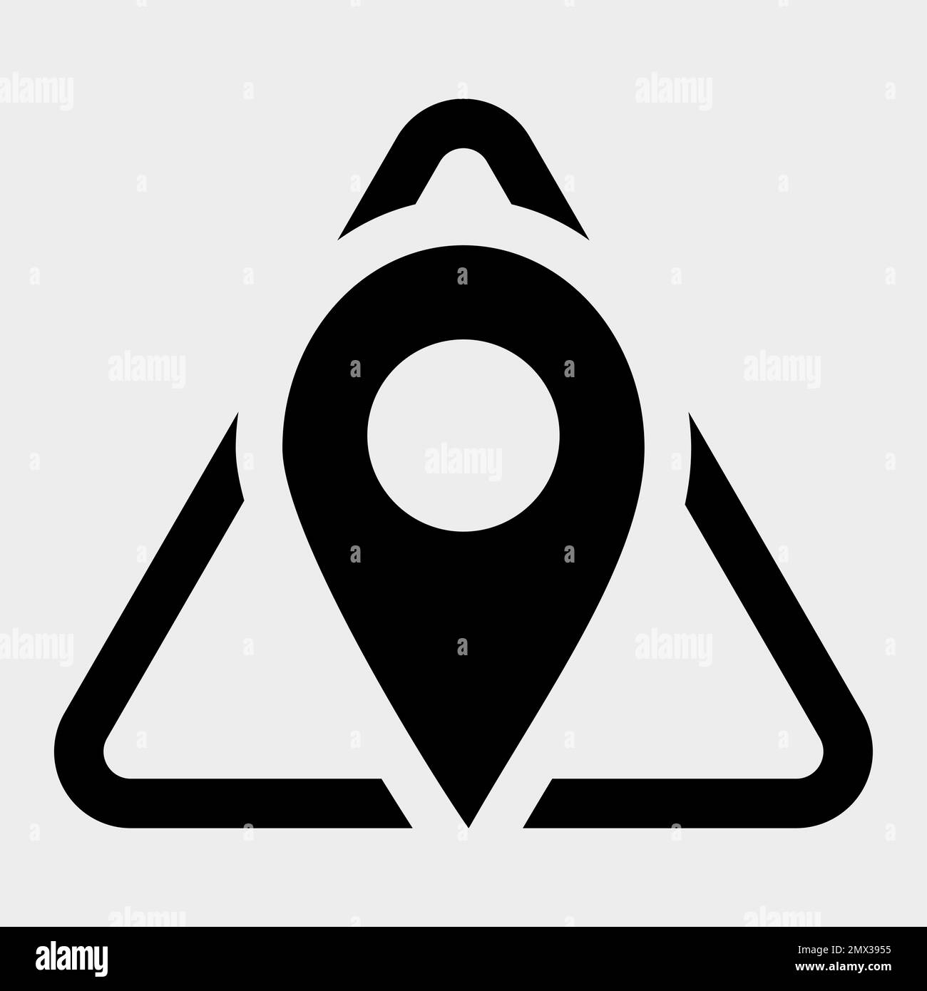 Location Icon Sign Isolate on white Background,Vector Illustration ...