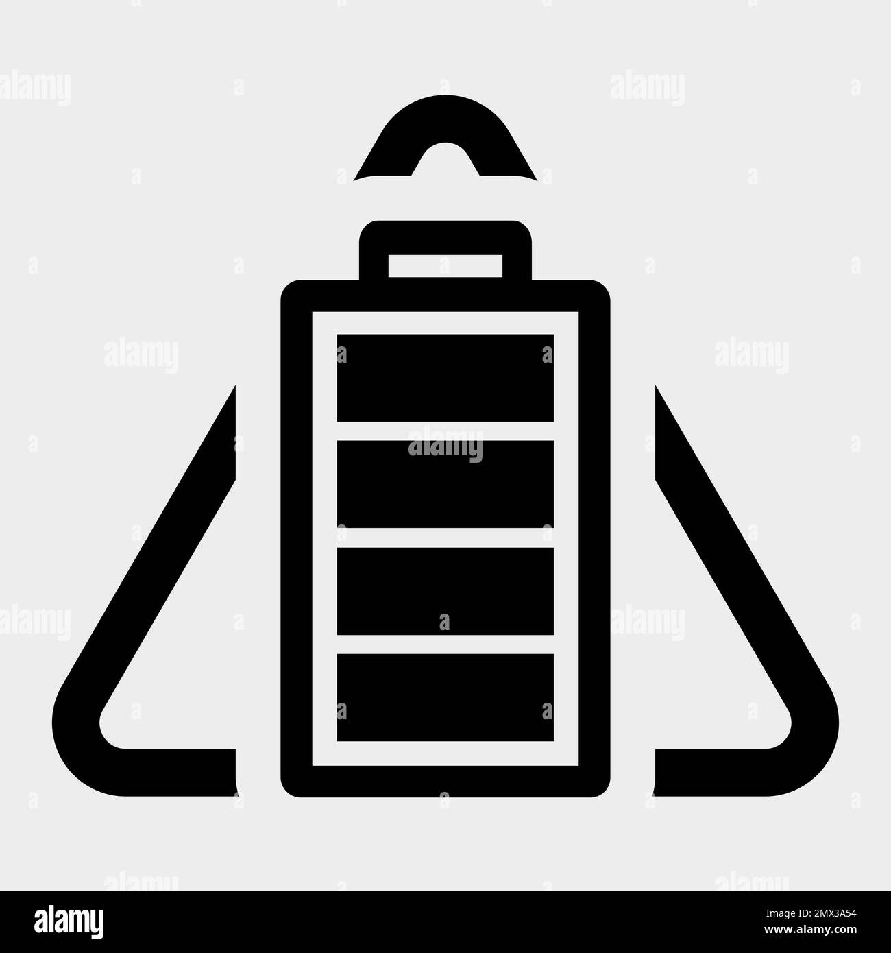 Battery Icon Sign Isolate on white Background,Vector Illustration Stock ...