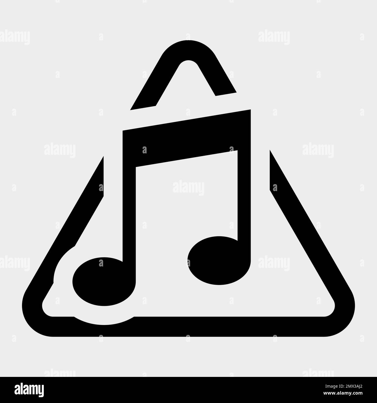 Music Note Icon Symbol Sign Isolate on White Background Stock Vector ...