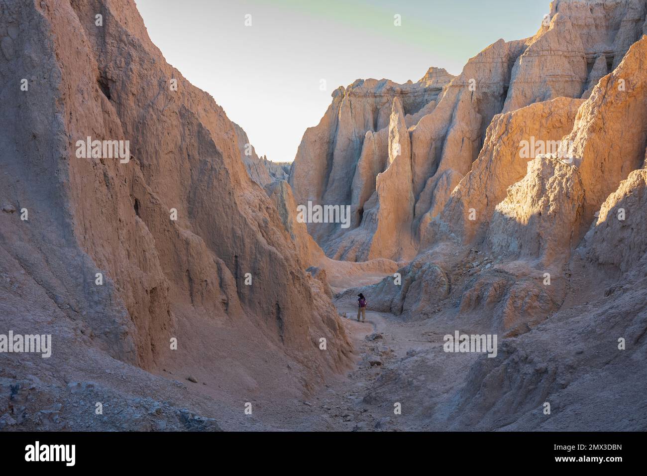 The view of the rugged yet beautiful Notch Trail at Badlands National ...