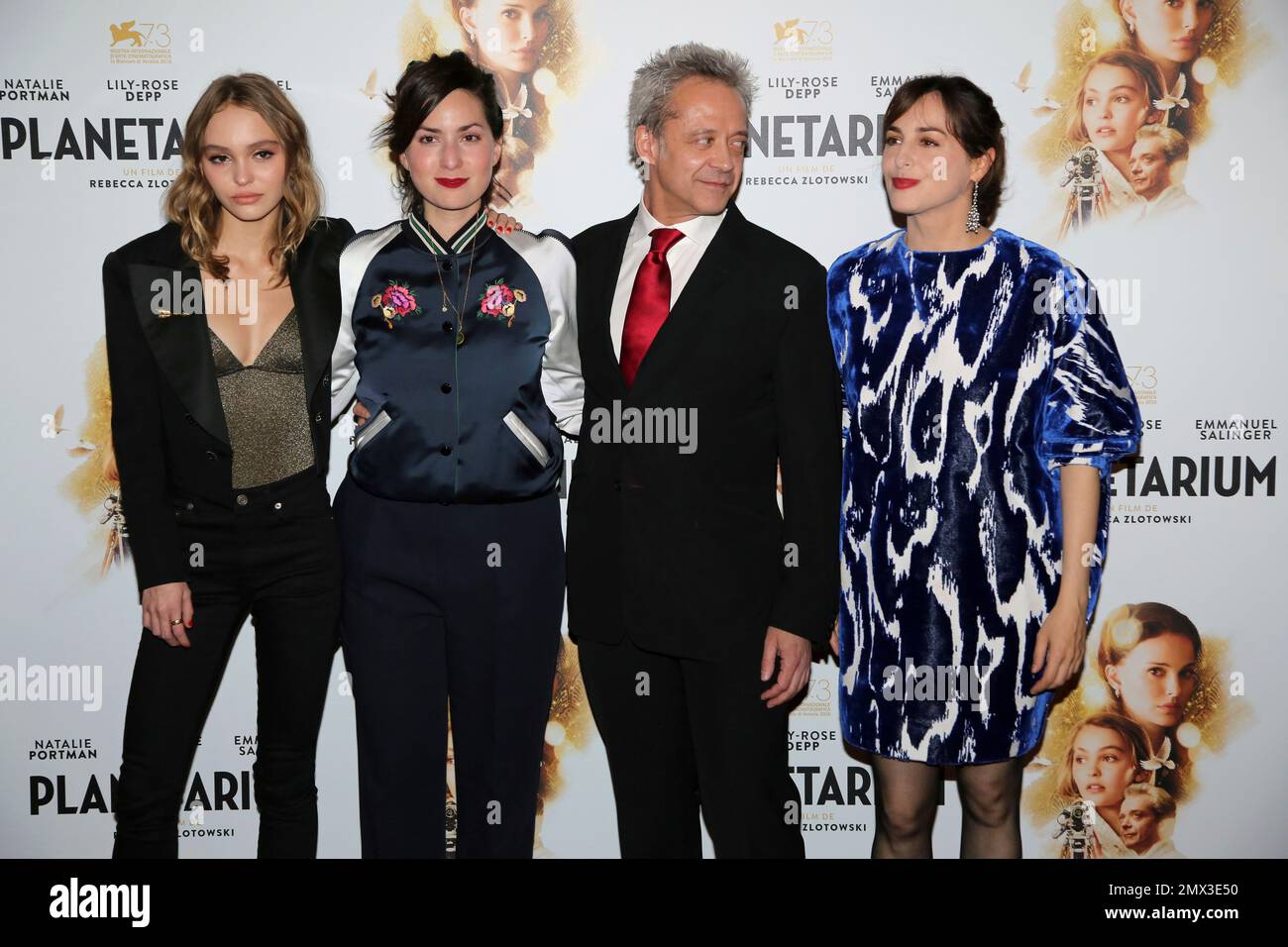 From left, actress Lily-Rose Depp, director Rebecca Zlotowski, actor ...