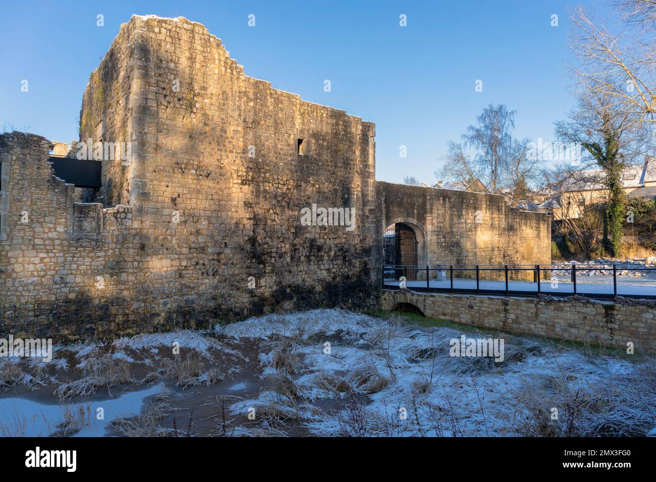 Europe, Luxembourg, Koerich, The Grevenschlass (Koerich Castle) in ...