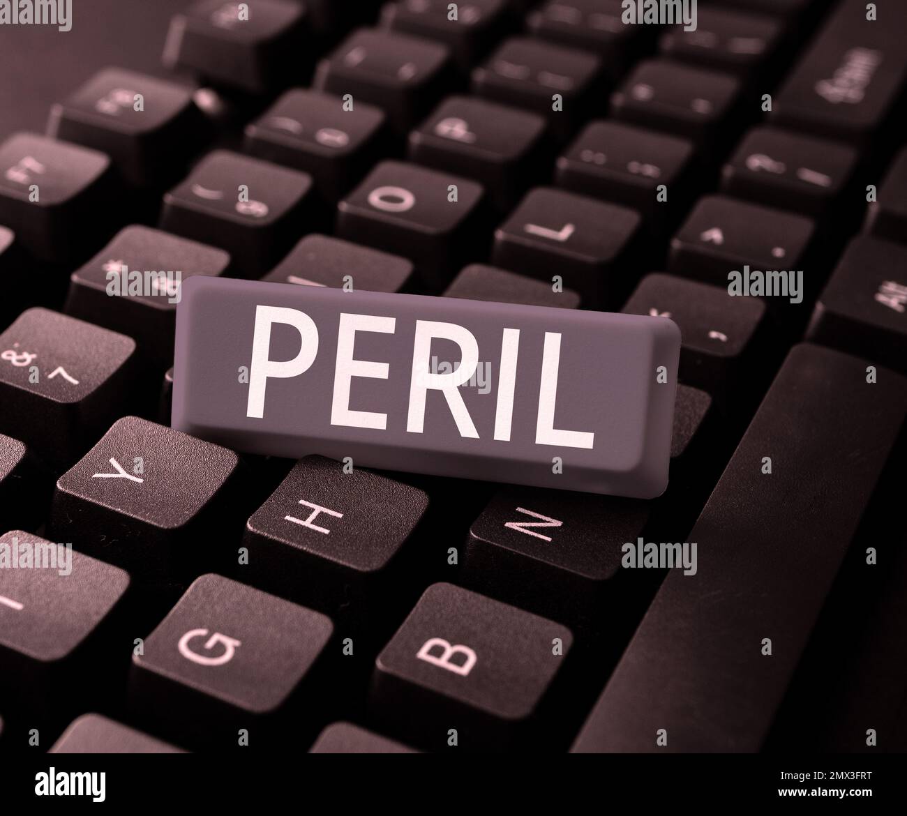Text showing inspiration Peril. Concept meaning indicates something ... Text showing inspiration Peril. Concept meaning indicates something ...