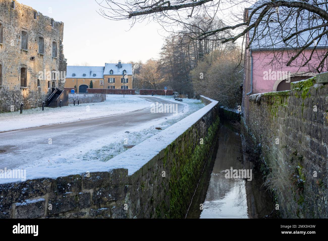 Europe, Luxembourg, Koerich, The Giewelerbaach (Goeblange Stream ...