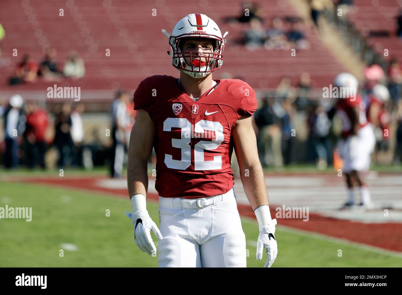 Stanford linebacker Joey Alfieri (32) during an NCAA college football ...