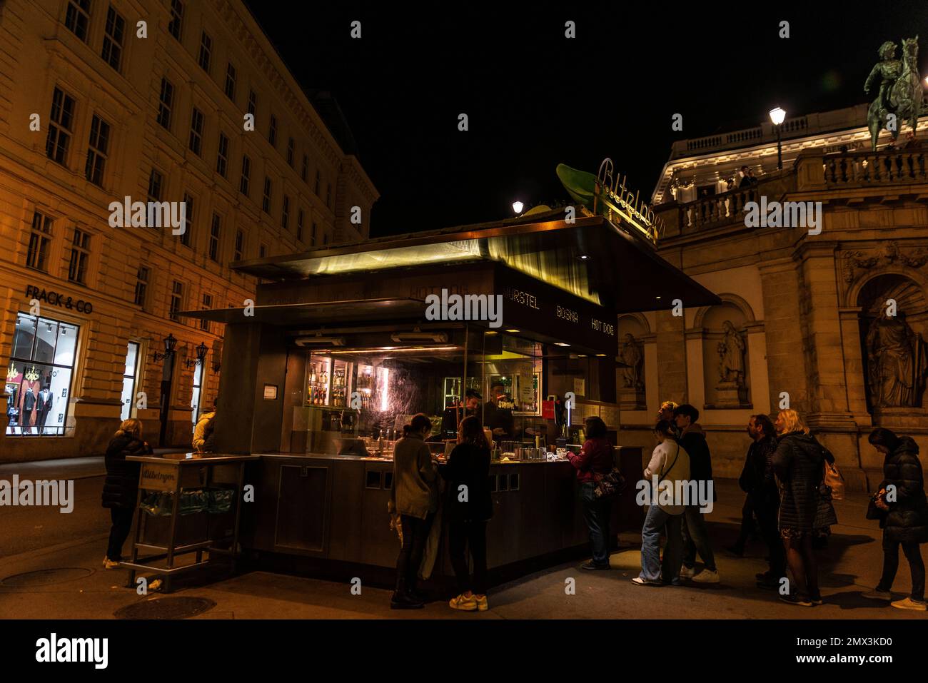 Vienna, Austria - October 16, 2022: Bitzinger Sausage Stand, food kiosk ...