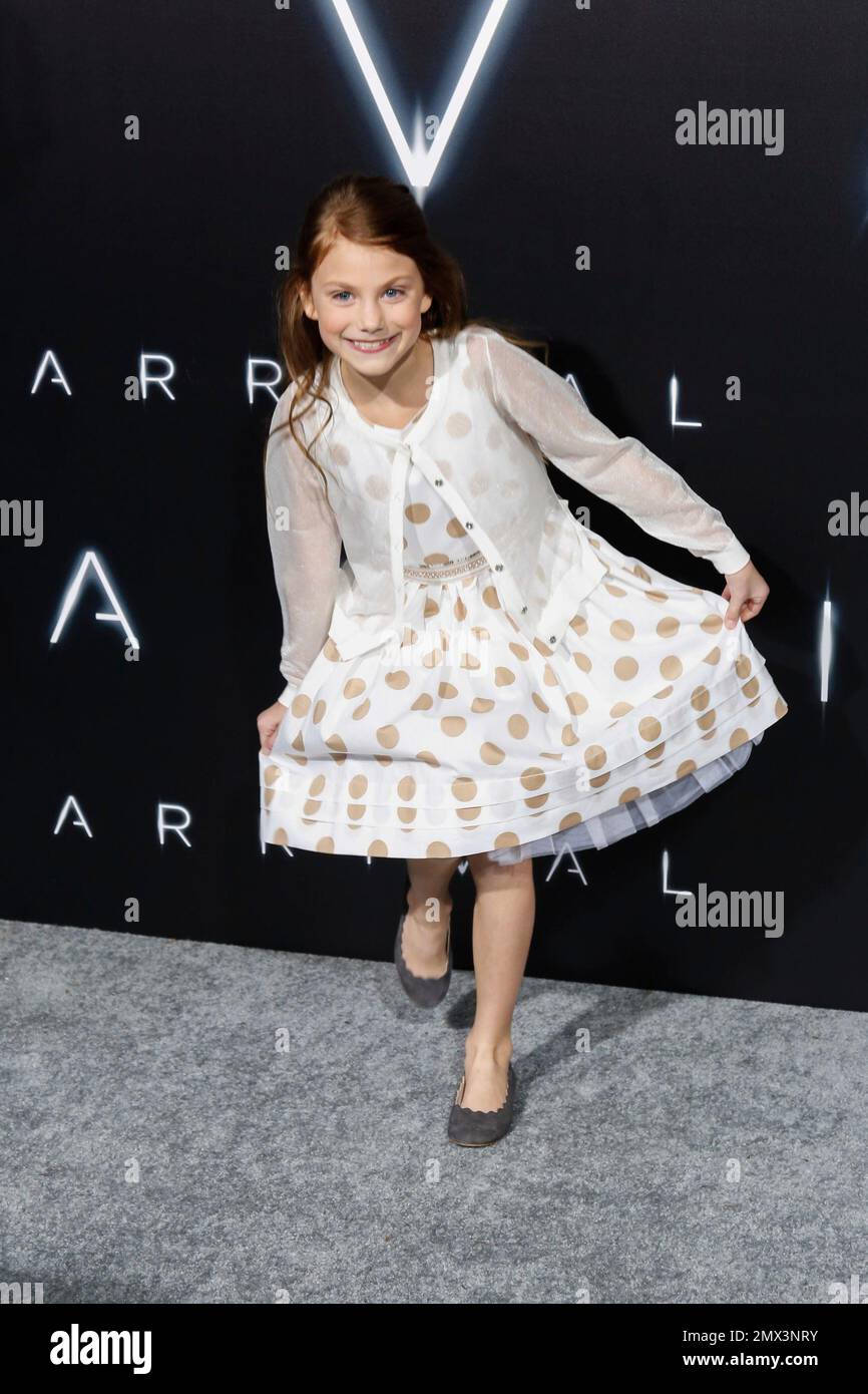 Abigail Pniowsky arrives at the LA Premiere of "Arrival" at the Regency ...
