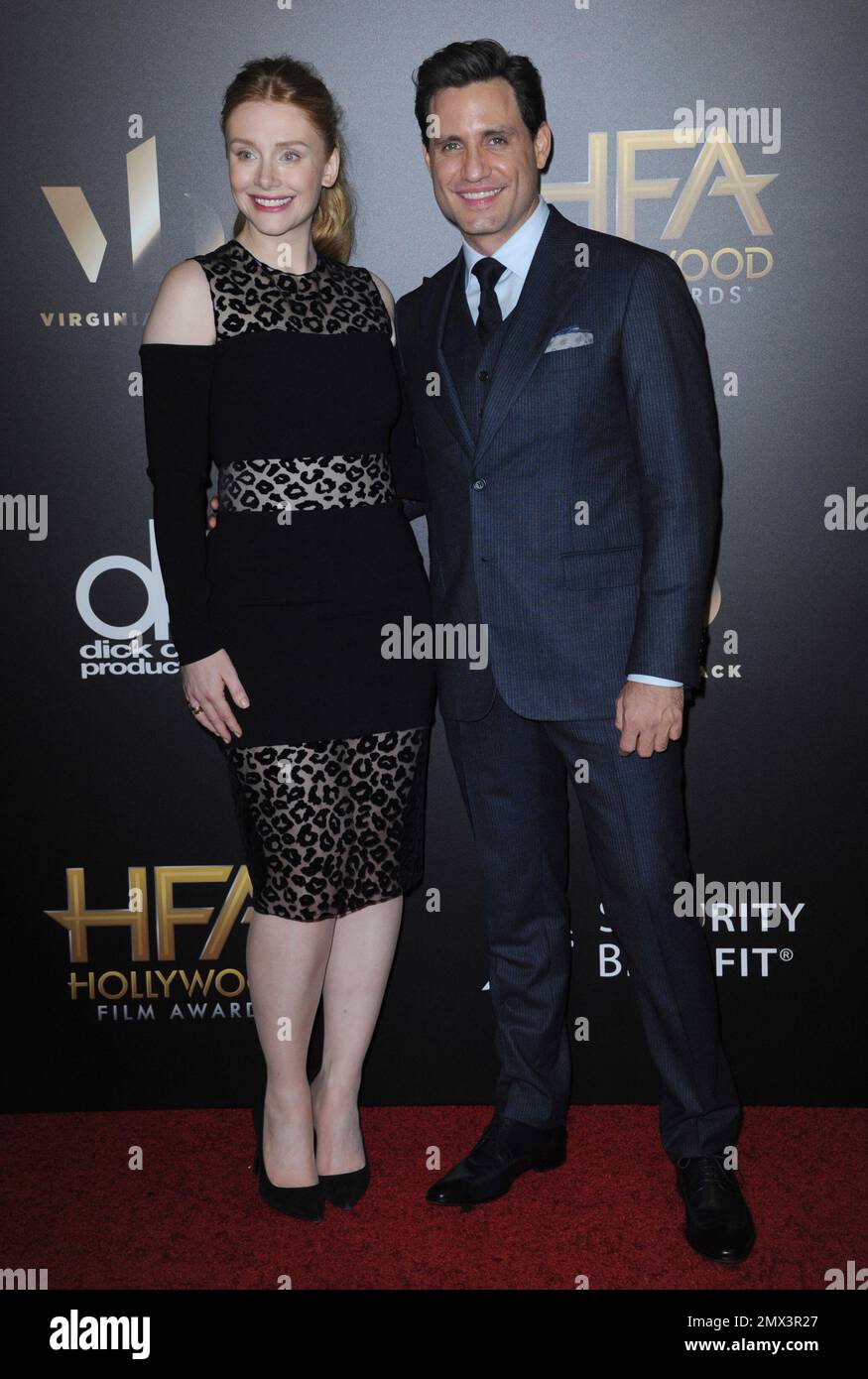 Bryce Dallas Howard, left, and Edgar Ramirez arrive at the 20th annual ...