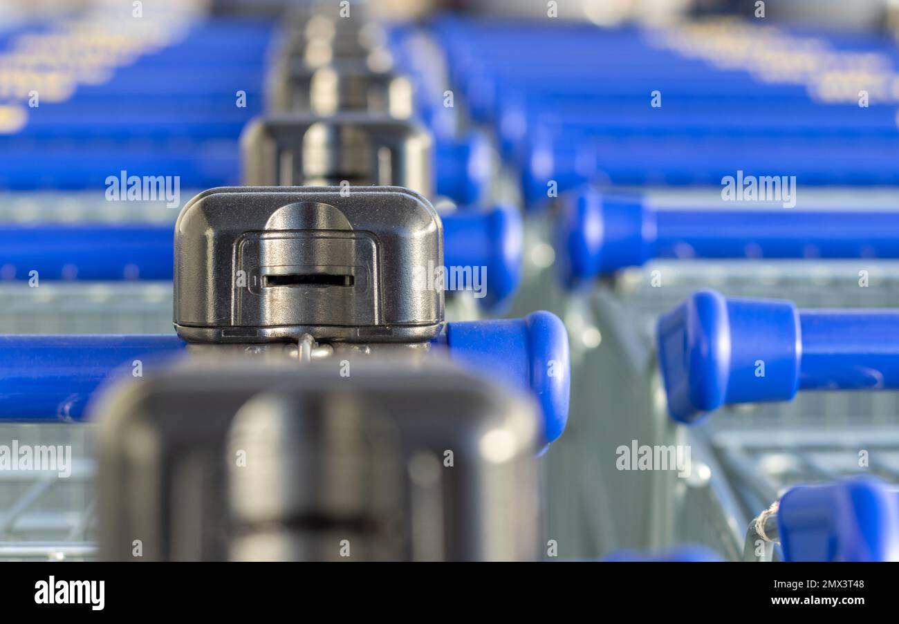 Anti theft trolley hi-res stock photography and images - Alamy