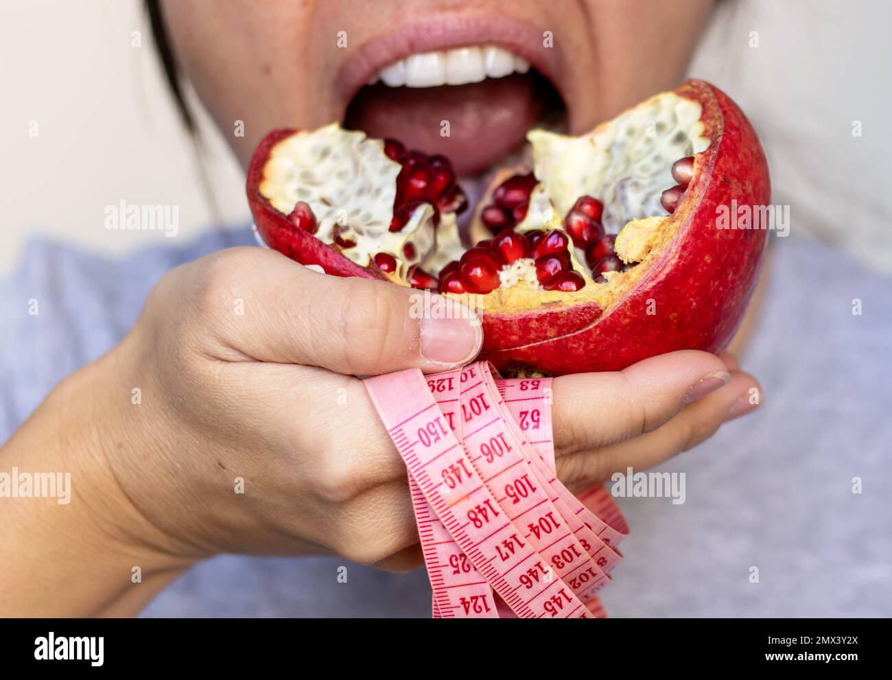 healthy food nutrition for getting fit slim body weight loss Stock ...