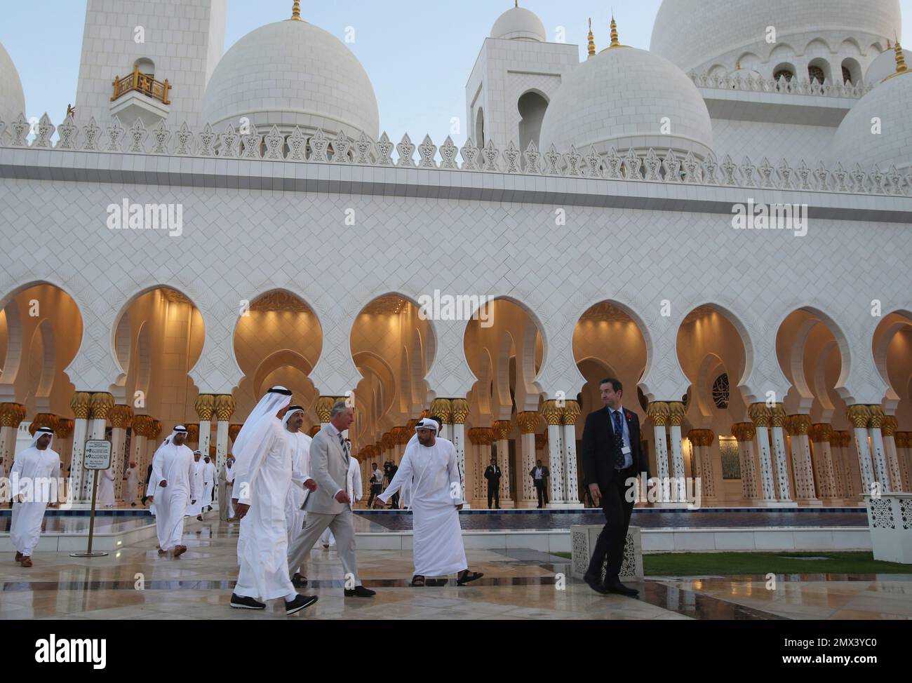Britain's Prince Charles visits the Sheikh Zayed Grand Mosque in Abu ...