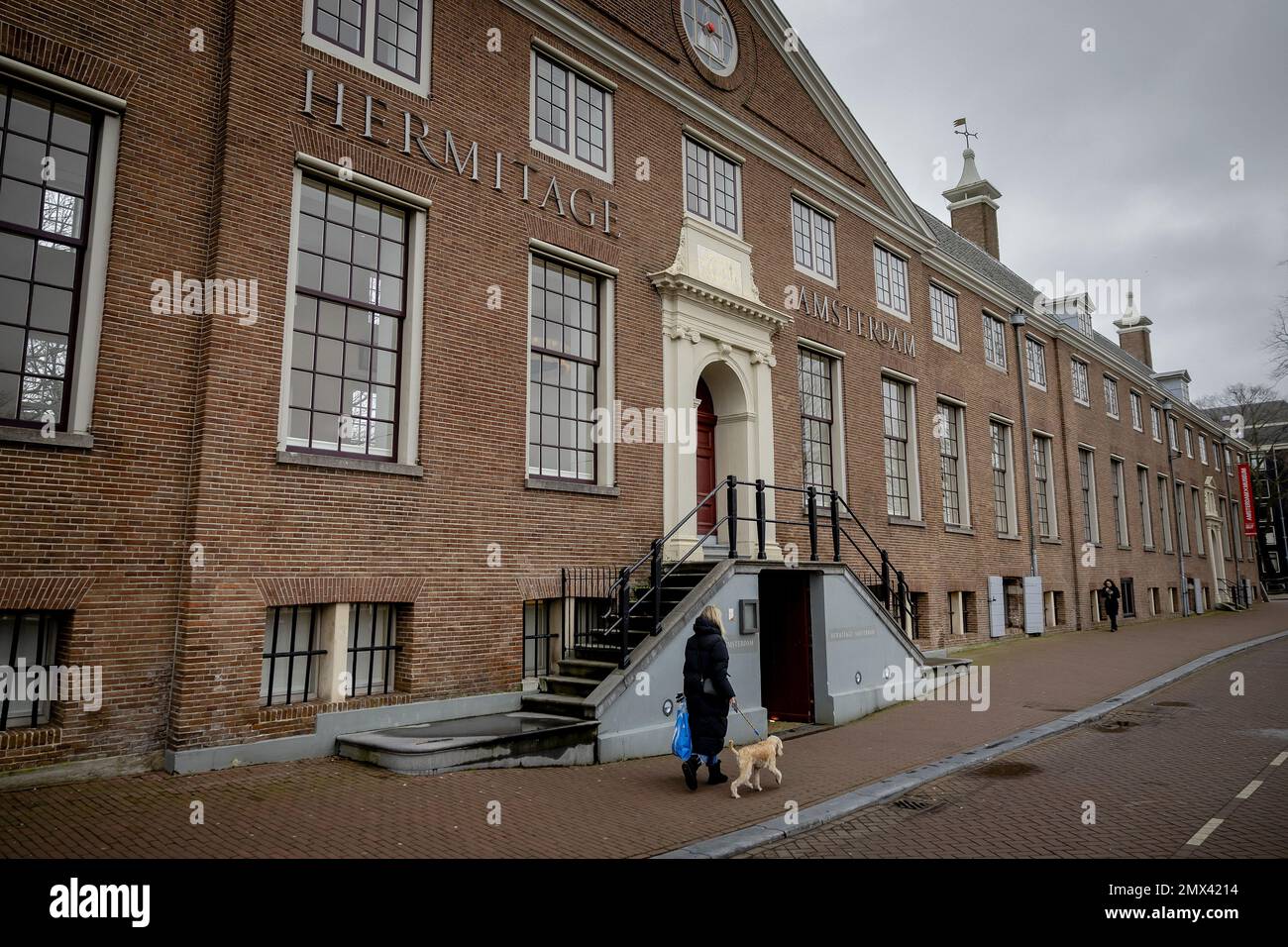 AMSTERDAM - Exterior of the Hermitage. For the exhibition, the museum ...