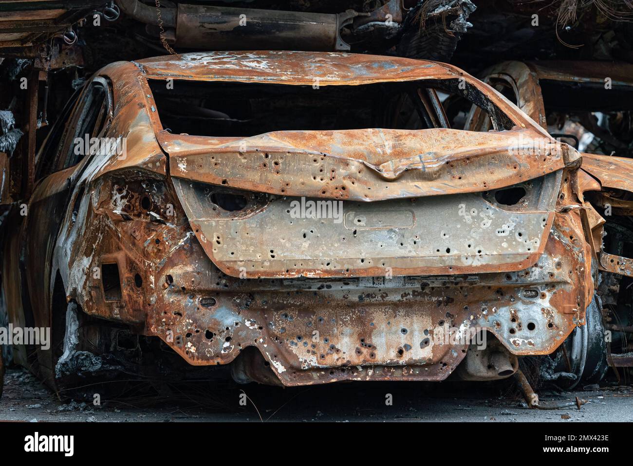 Shot civilian cars hi-res stock photography and images - Alamy