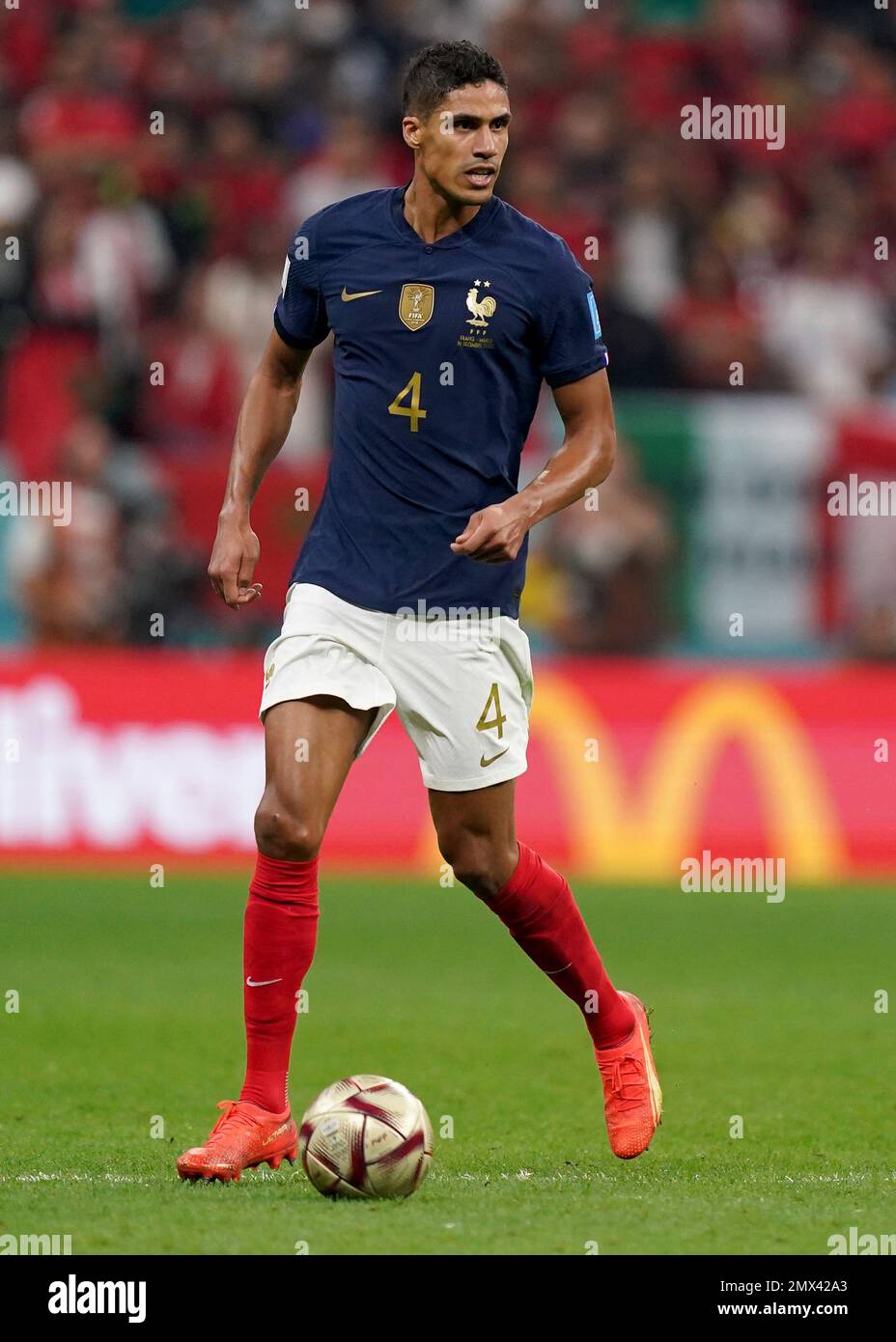 File photo dated 14-12-2022 of France’s Raphael Varane. Manchester ...