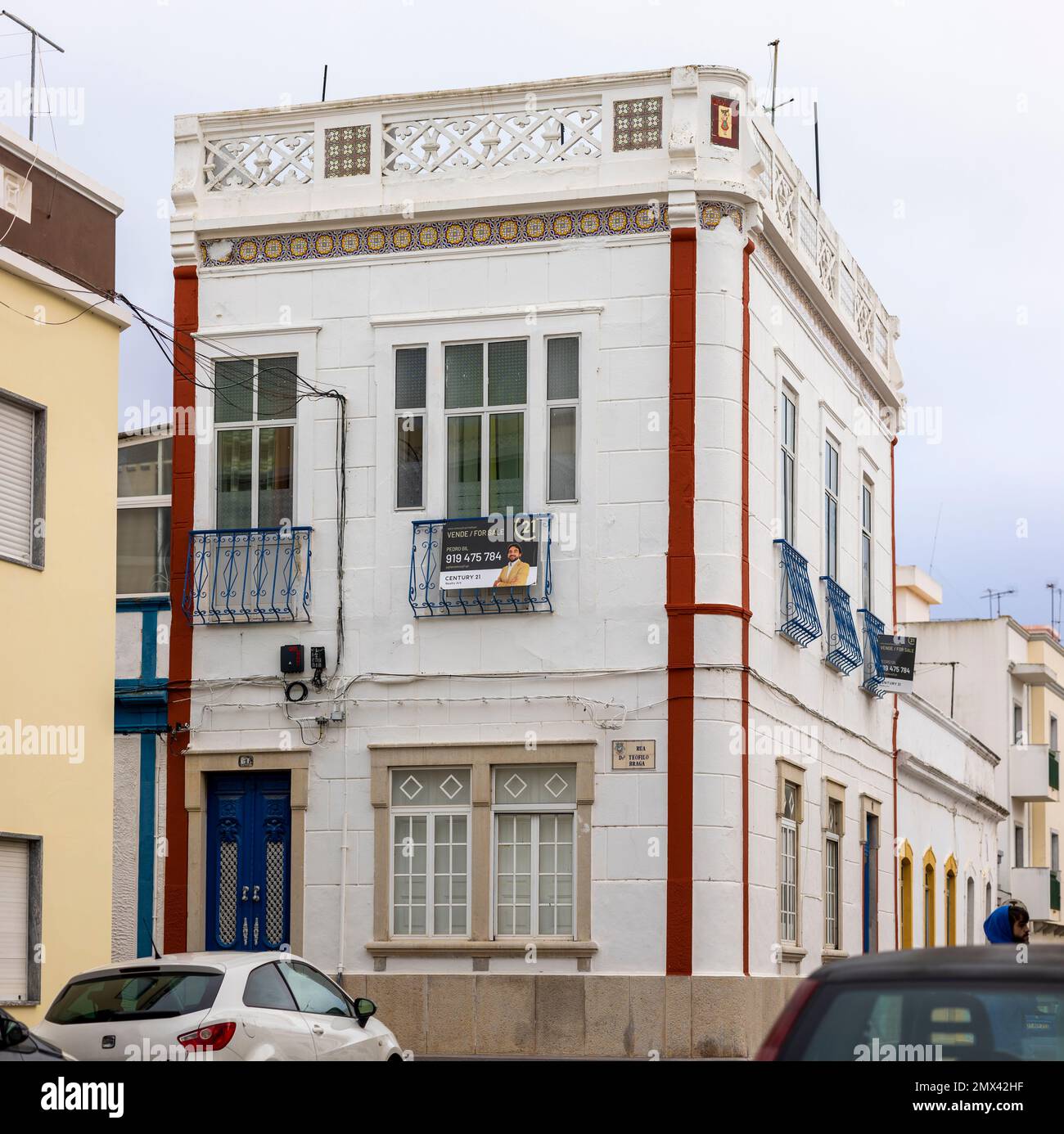 Typical architecture of Algarve rustic buildings with intricate designs ...