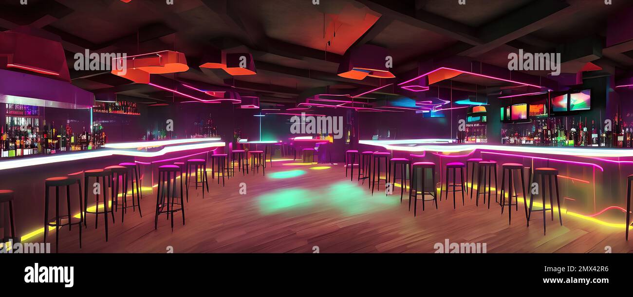 Stylish restaurant interior night hi-res stock photography and images ...
