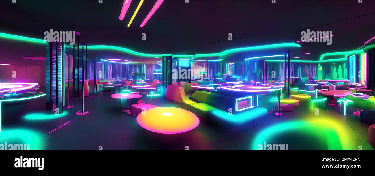 Stylish restaurant interior night hi-res stock photography and images ...