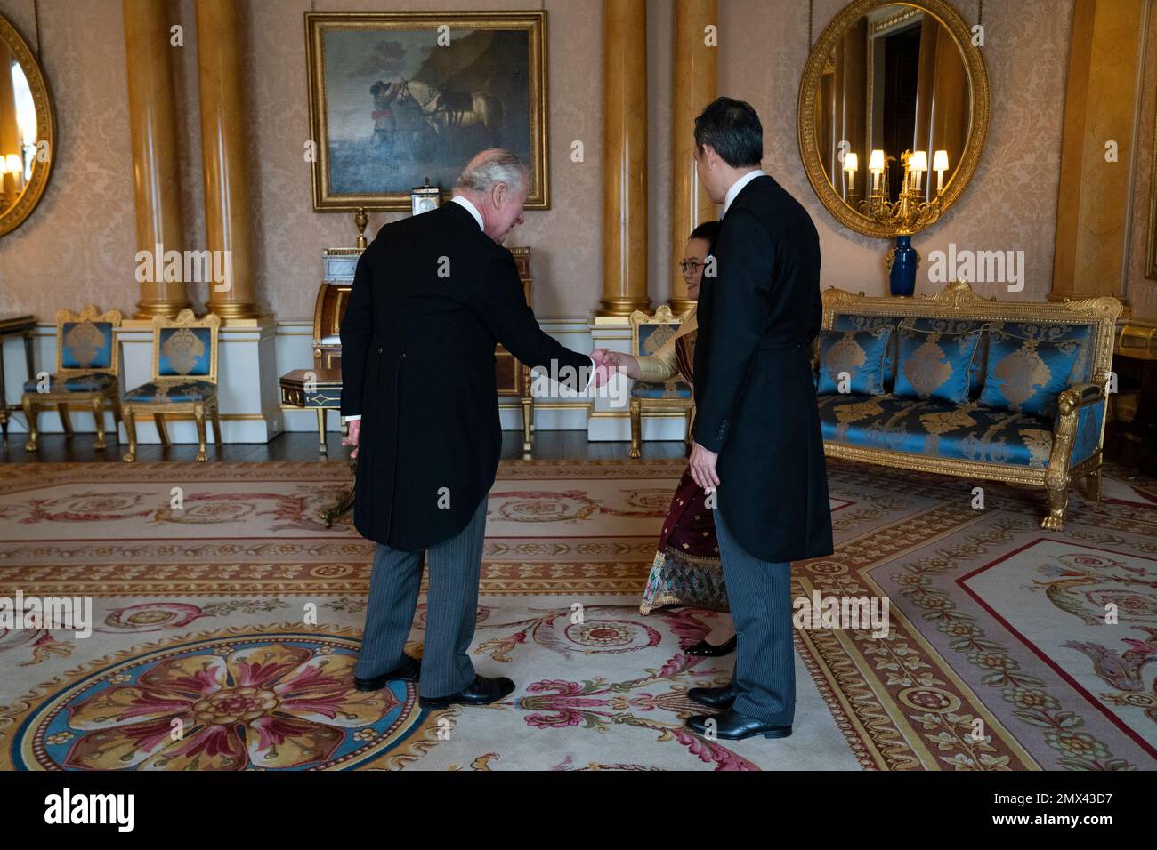 King Charles III receives Mr Douangmany Gnotsyoudom, the Ambassador of ...